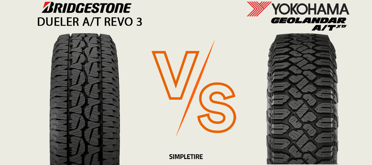 Bridgestone Dueler A/T Revo 3 vs Yokohama Geolandar A/T XD tires | SimpleTire